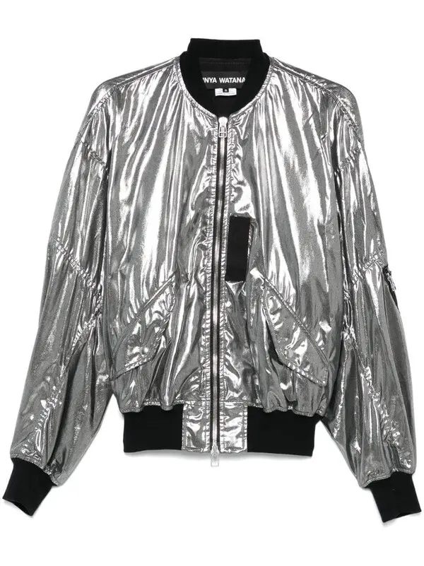 Junya Watanabe Metallic Effect Bomber Jacket - Multicolor