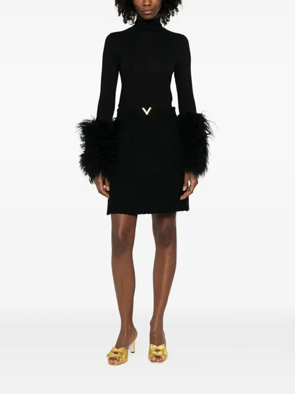 Valentino Garavani Vlogo Signature Wool Skirt - Multicolor