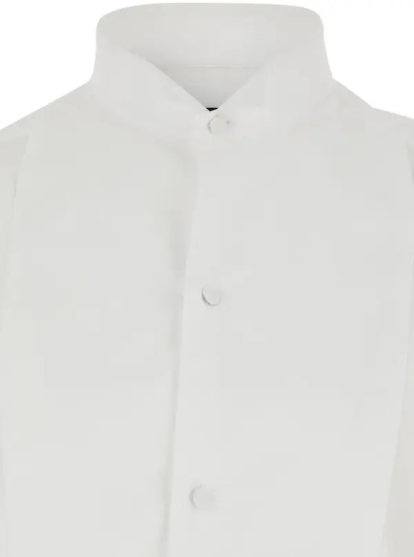 TOM FORD White Long-sleeved Shirt With Tone-on-tone Button Closure In Cotton For - Multicolor
