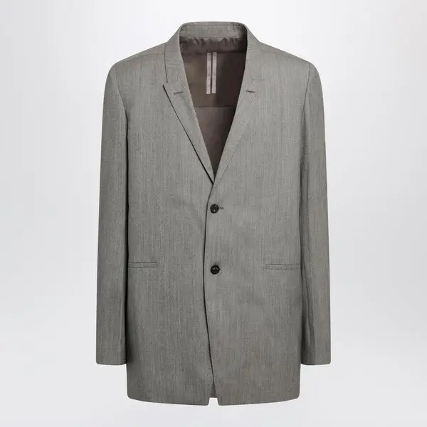 Rick Owens Grey Melange Concordian Blazer