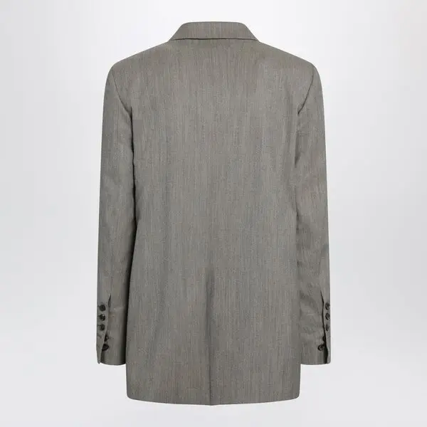 Rick Owens Grey Melange Concordian Blazer