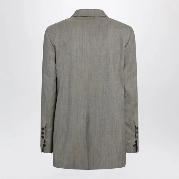 Rick Owens Grey Melange Concordian Blazer