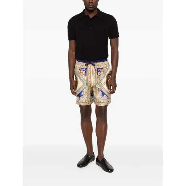 Casablanca Neutrals Shorts Tailored Shorts - Cream