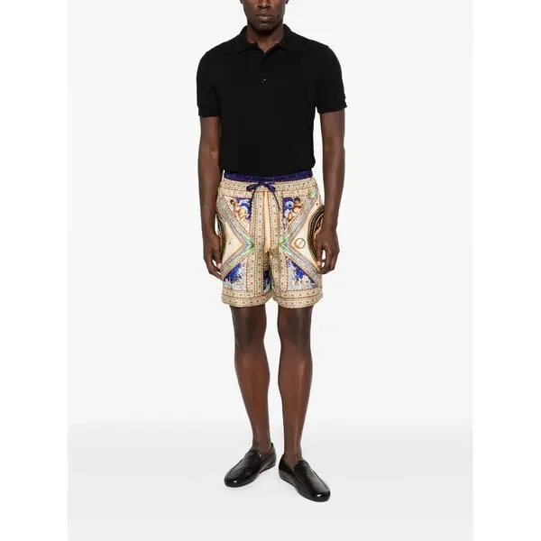 Casablanca Tailored Silk Shorts