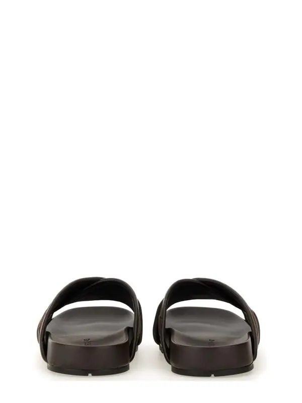 Bottega Veneta Leather Sandals - Brown