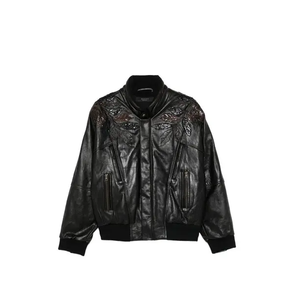 Gucci Leather Jacket - Brown