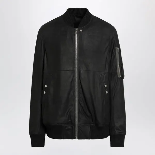 Rick Owens Leather Zip Jacket