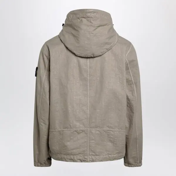 Stone Island Beige Nylon Zip Jacket