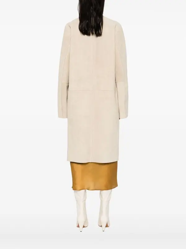 TOTEME Suede Leather Coat