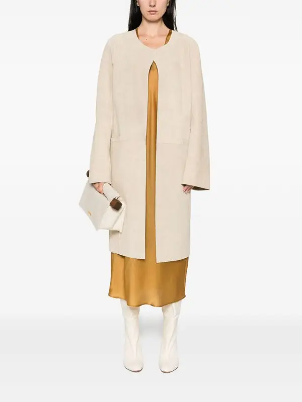 TOTEME Suede Leather Coat