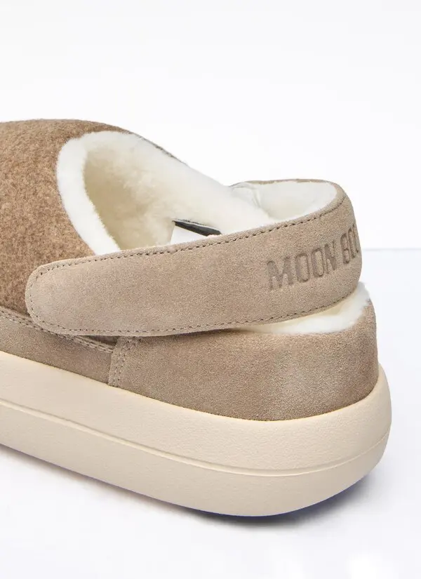 Moon Boot Park Clog Felt Mules