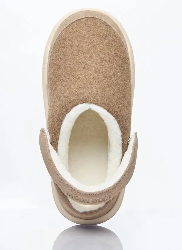Moon Boot Park Clog Felt Mules