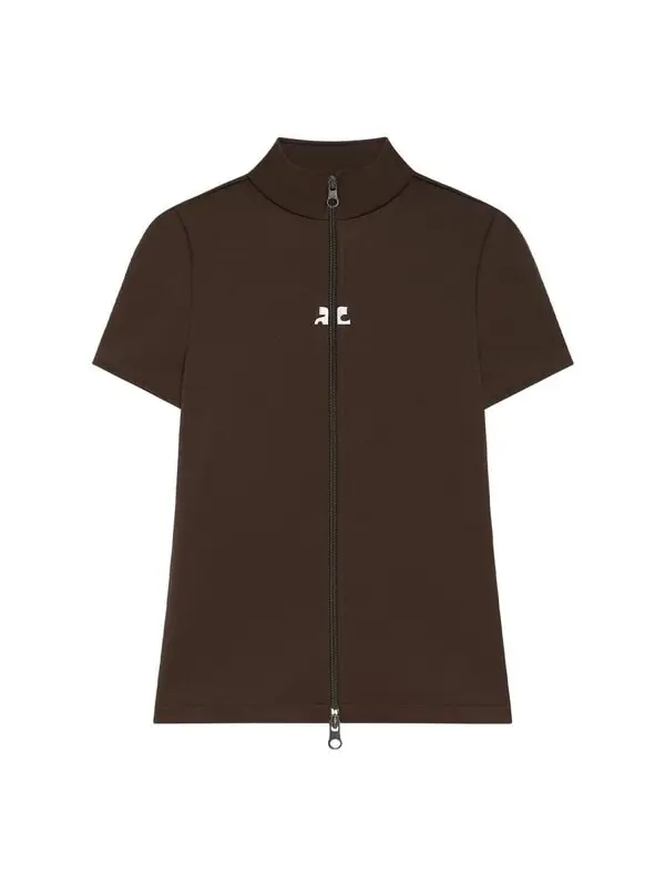 COURREGES Interlock Top - Brown