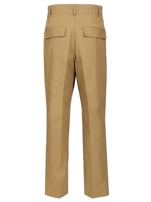 Dries Van Noten Cotton Twill Trousers - Cream