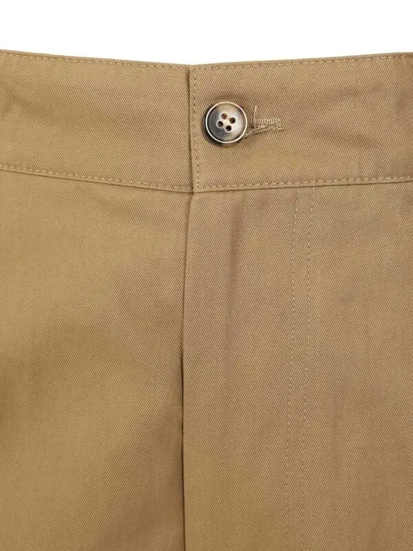 Dries Van Noten Cotton Twill Trousers - Cream