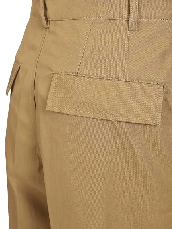 Dries Van Noten Cotton Twill Trousers - Cream