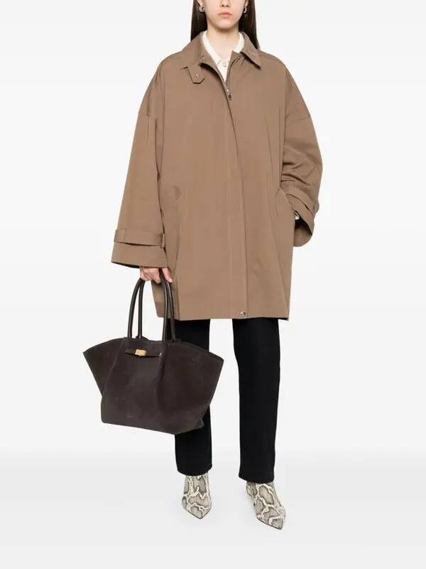TOTEME Organic Cotton Oversized Trench Coat - Multicolor