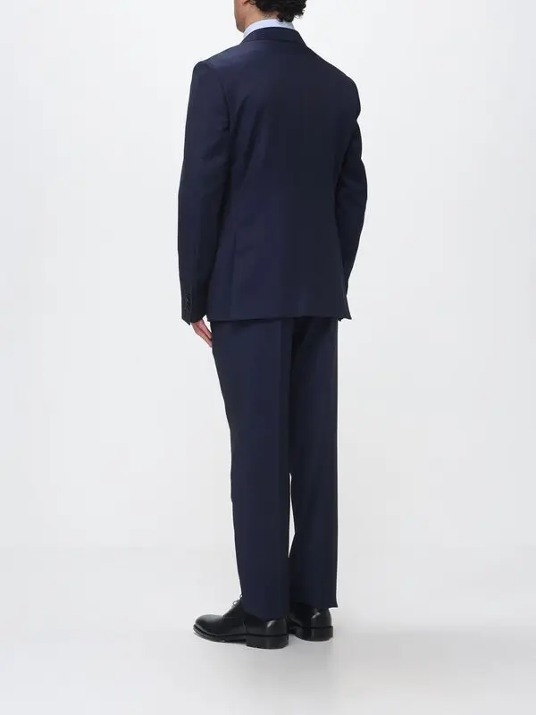 Zegna Wool And Mohair Single-breasted Suit - Blue