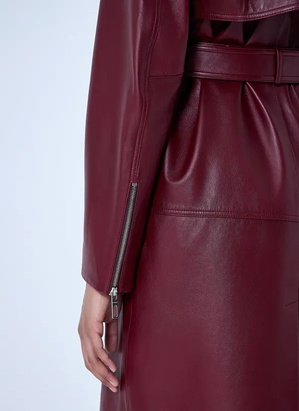Sportmax Long Leather Coat
