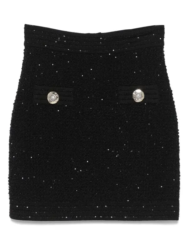 Balmain Tweed Mini Skirt - Multicolor