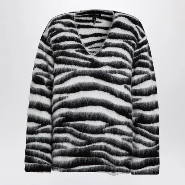 Marc Jacobs Zebra-patterned Jumper In Wool Blend