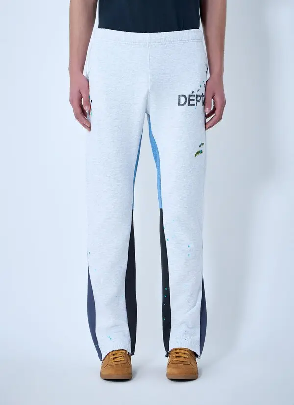 GALLERY DEPT. Logo Painted Flare Sweatpants - Gray