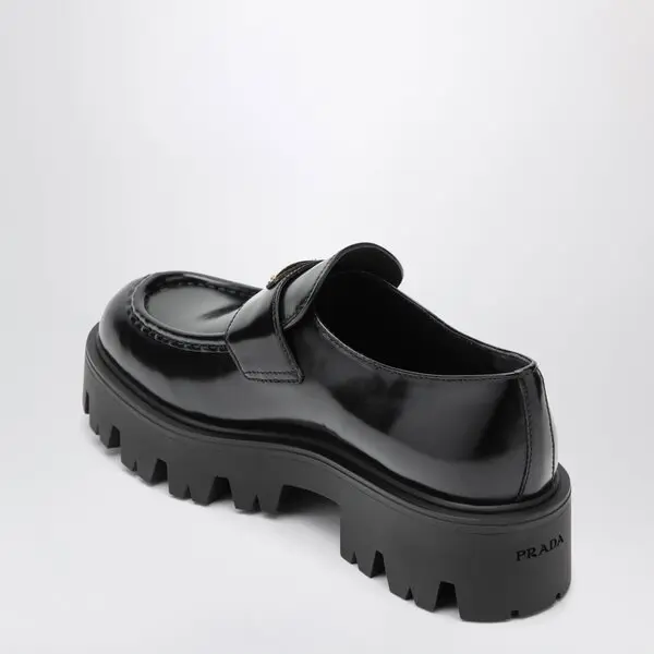 Prada Brushed Leather Loafers