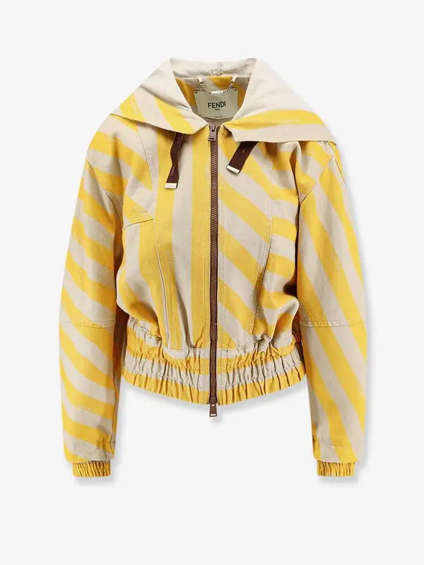 Fendi Cotton And Linen Jacket - Multicolor