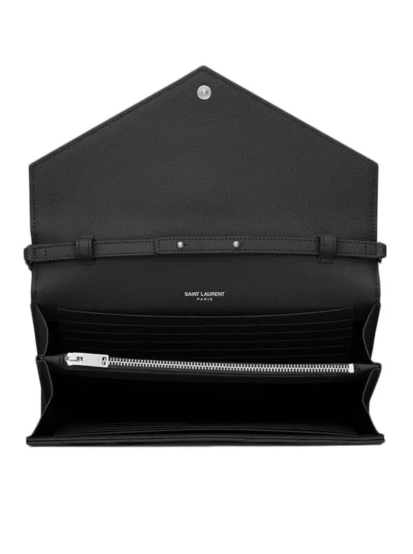 Saint Laurent Classic Cassandre Chain Clutch - Black