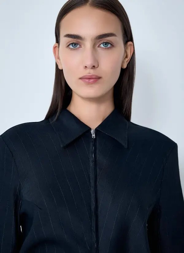 Our Legacy Slim Zip Shirt - Black