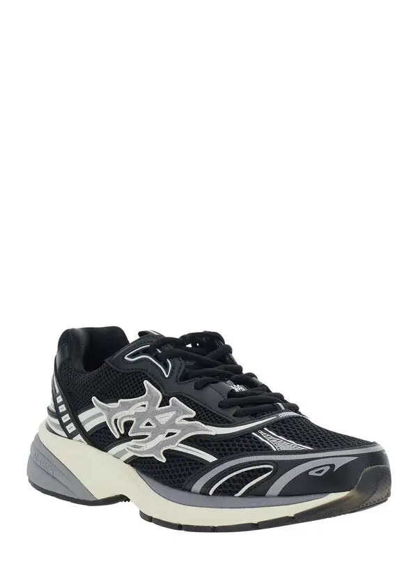 Amiri M-tech' Sneakers With Side Logo Patch In Leather And Fabric For