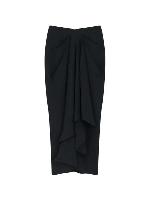 Givenchy Draped Pencil Skirt - Black