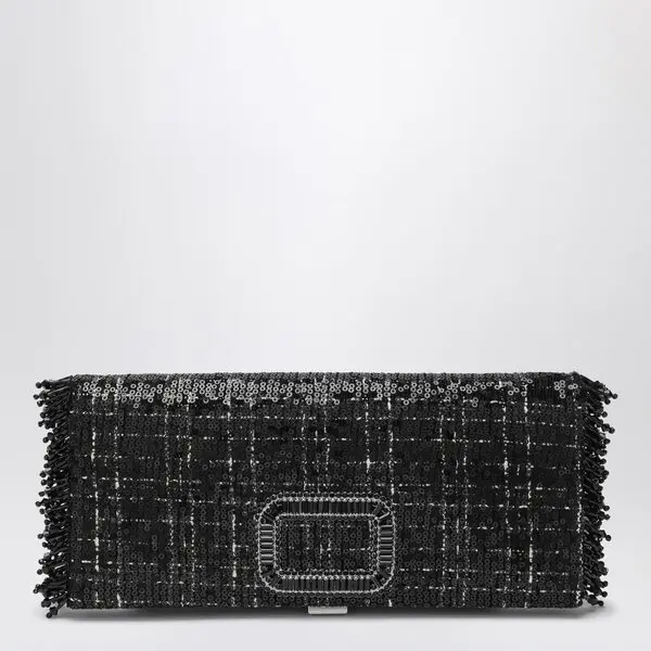 ROGER VIVIER Pilgrim Clutch Bag With Micro Sequins