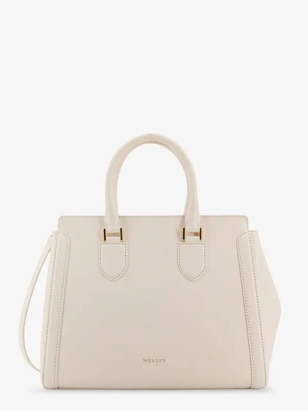 Alexander McQueen Birdee Large Leather Shoulder Bag - Cream