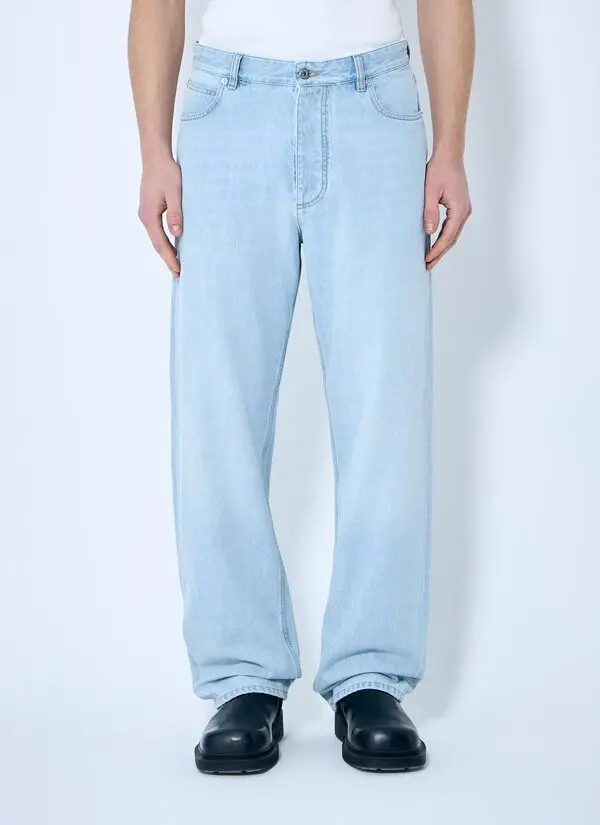 Bottega Veneta Wide Leg Jeans - Blue