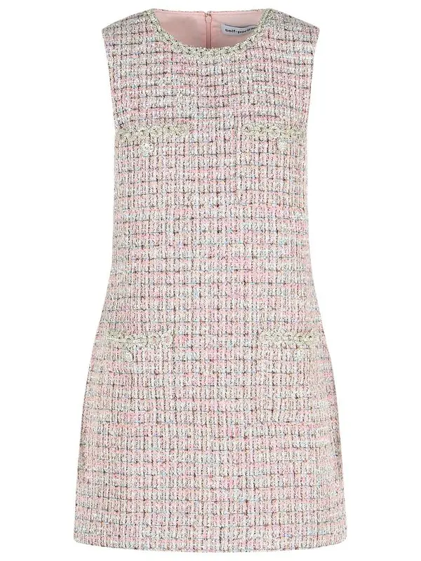 SELF-PORTRAIT Sleeveless Polyester Mini Dress