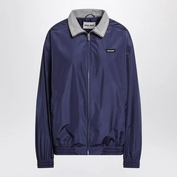 Miu Miu Technical Poplin Blouson - Plum