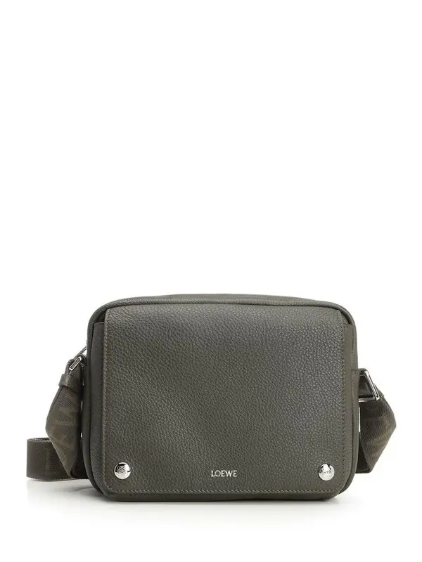 Loewe Medium Pebble Messenger Bag - Green
