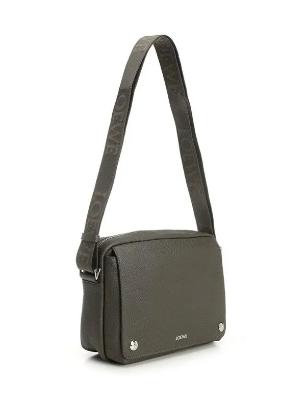 Loewe Medium Pebble Messenger Bag - Green