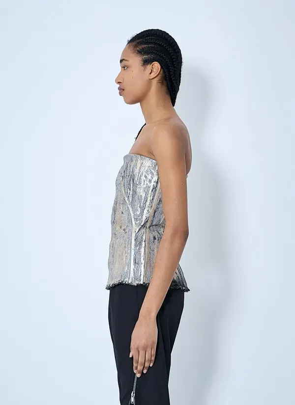 Rick Owens Denim Bustier Top