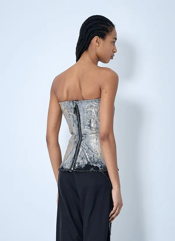 Rick Owens Denim Bustier Top