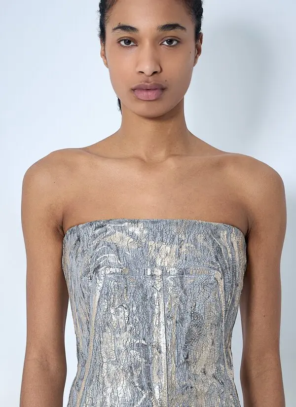 Rick Owens Denim Bustier Top