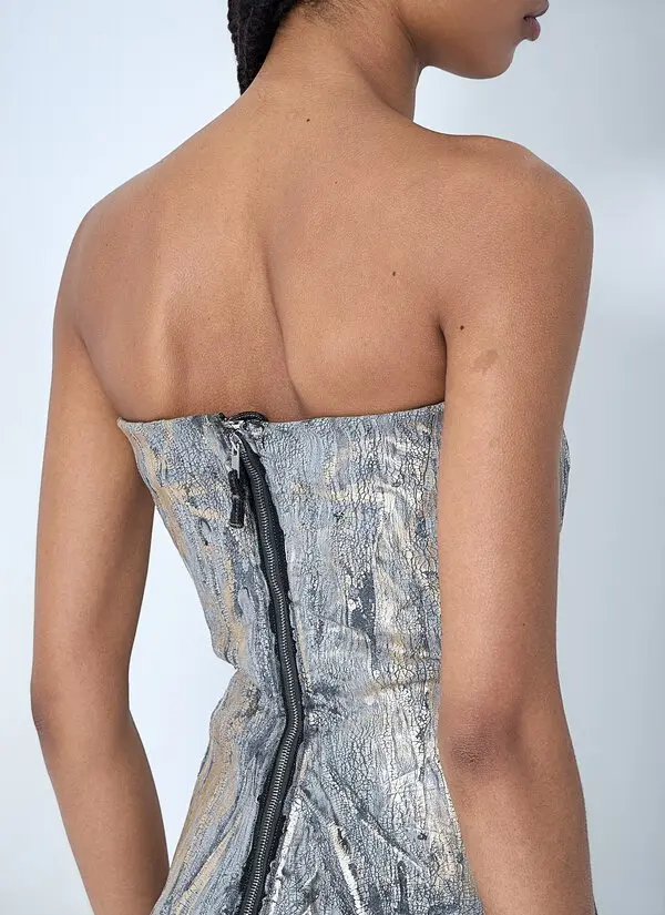 Rick Owens Denim Bustier Top