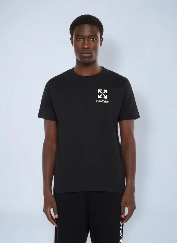 Off-White Small Arrow Slim Logo T-shirt - Black