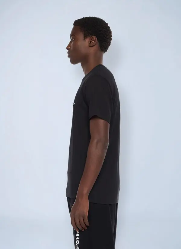 Off-White Small Arrow Slim Logo T-shirt - Black