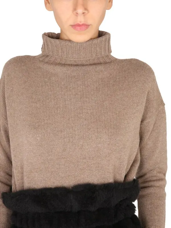 Max Mara Turtleneck Cropped Sweater
