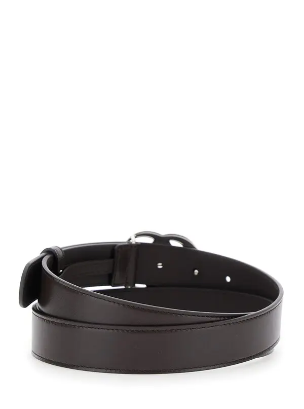 Gucci Belt With Gg Buckle In Leather For