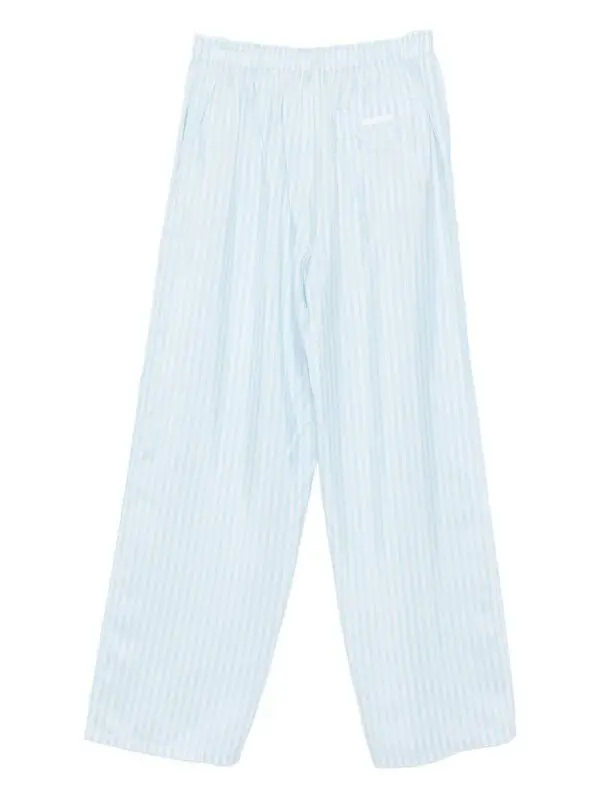 Prada Cotton Blend Trousers - Multicolor