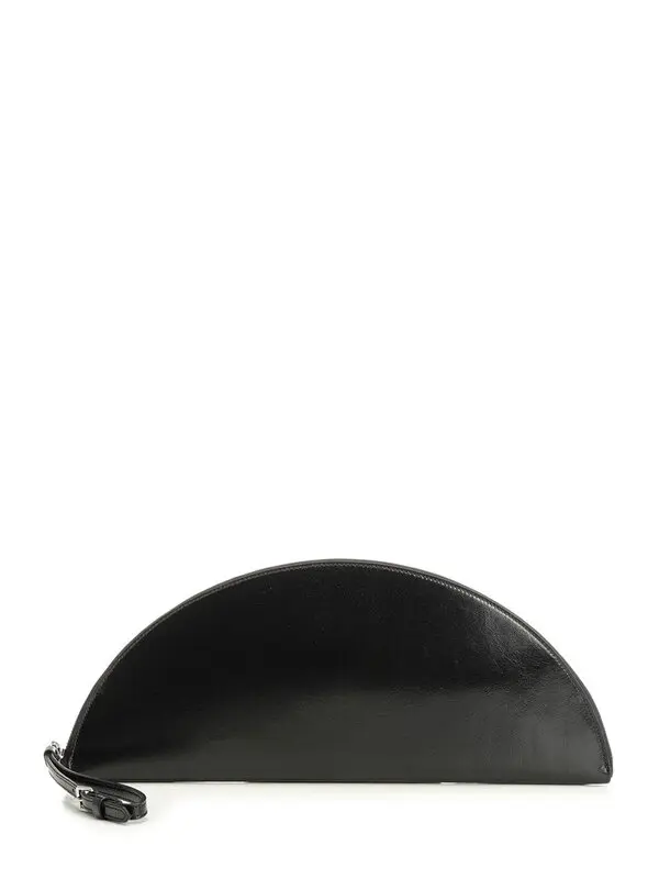 MAISON MARGIELA Half-moon Leather Pouch - Black