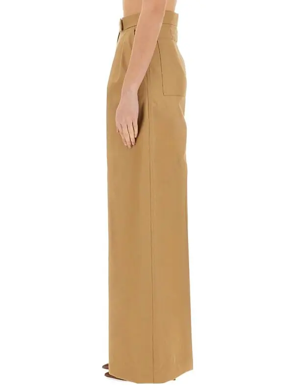 Max Mara Cotton Wide Leg Pants